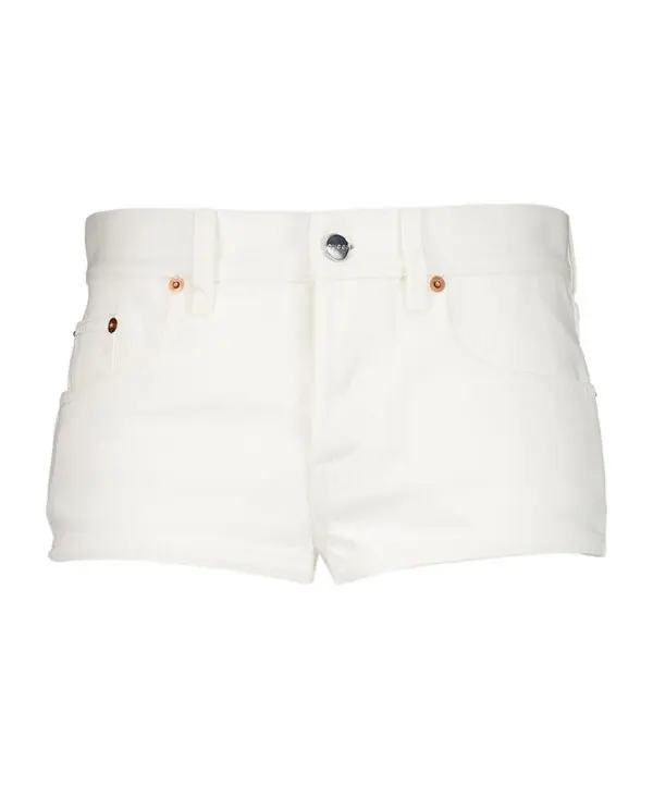 Gucci Logo-patch Denim Shorts - White