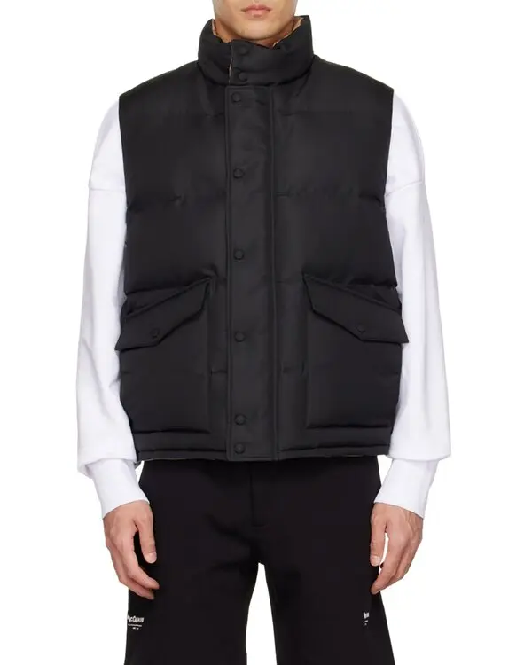 Alexander McQueen Stand Collar Logo Printed Zipped Jacket