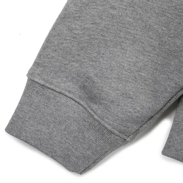 Maison Kitsuné Half-zip Sweatshirt With Fox Patch - Gray