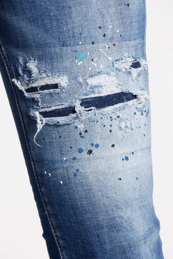 Dsquared2 High-waisted Distressed Flare Jeans - Blue
