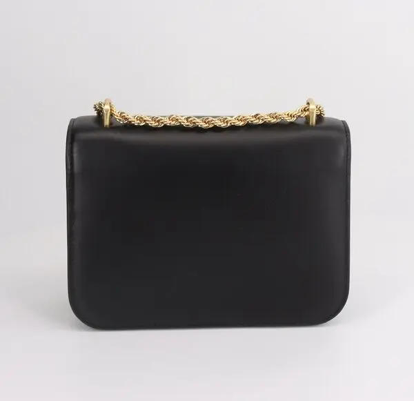Tory Burch Eleanor Logo Plaque Small Shoulder Bag - Black