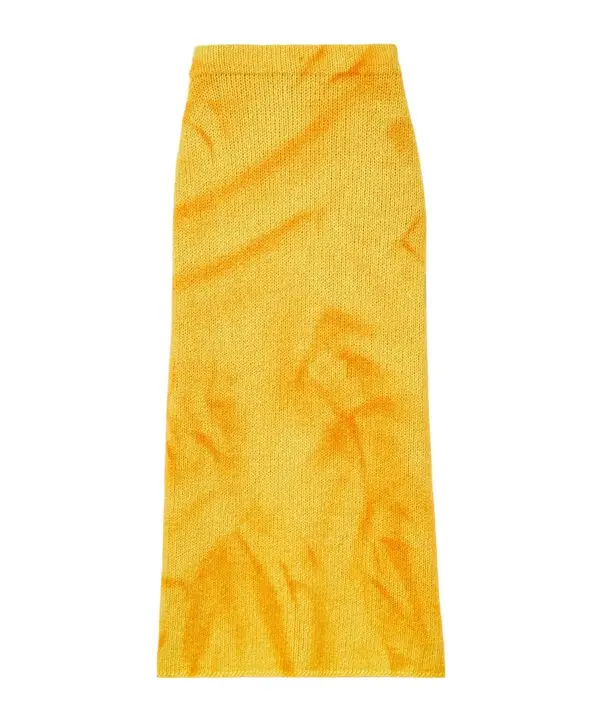 Gabriela Hearst Dorcas Tie-dyed Cashmere Midi Skirt