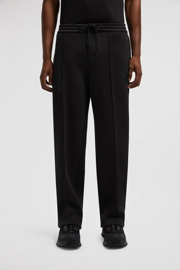 Moncler Logo Patch Cotton Neoprene Sweatpants