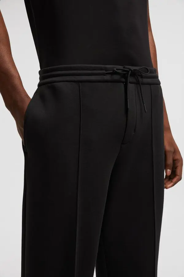 Moncler Logo Patch Cotton Neoprene Sweatpants