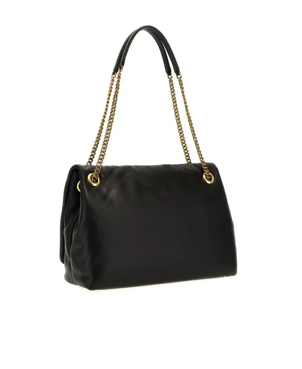 Dolce & Gabbana Embellished Heart Shoulder Bag - Black