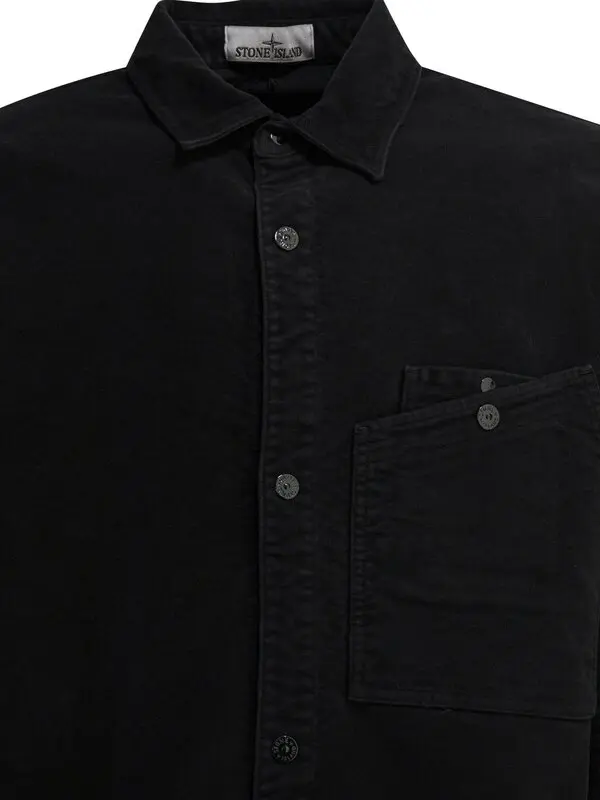 Stone Island Snap-button Patch Shirt