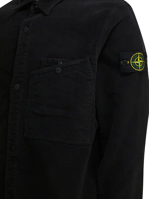 Stone Island Snap-button Patch Shirt
