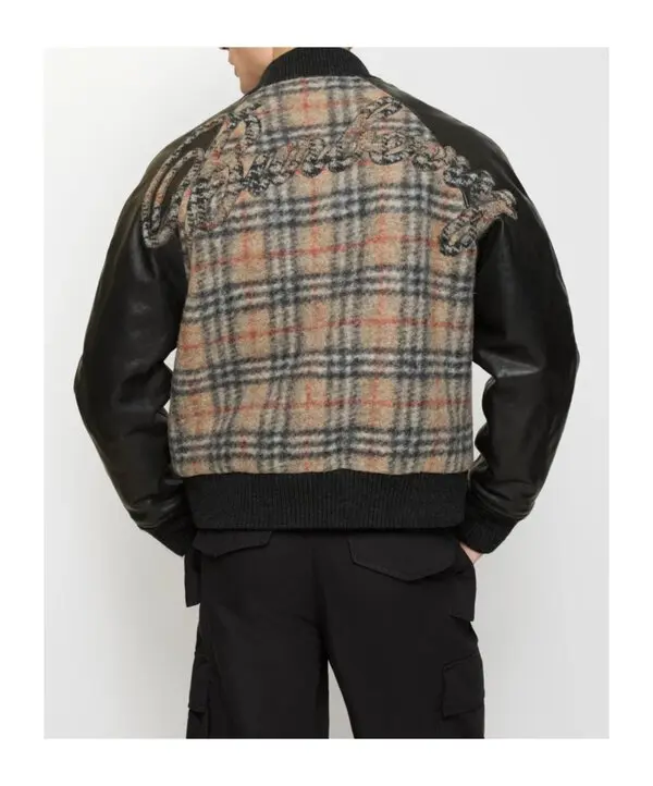 Burberry Checked Press-stud Bomber Jacket
