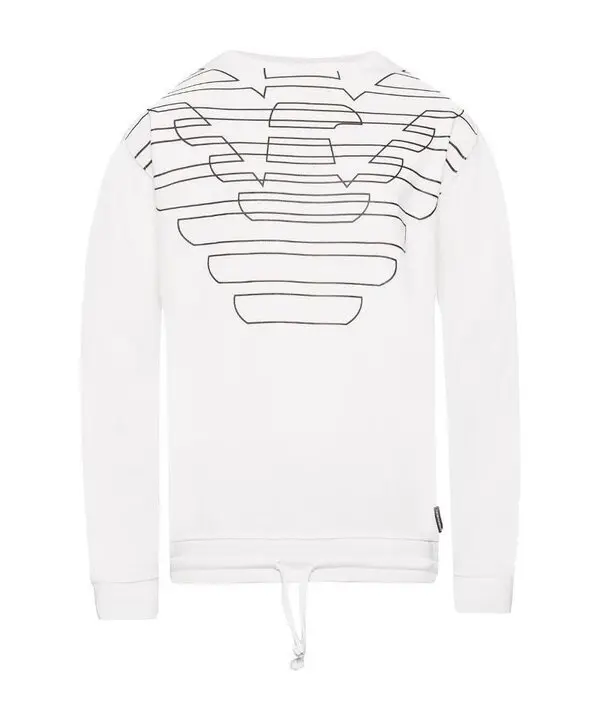 Emporio Armani Logo Print Sweatshirt - White