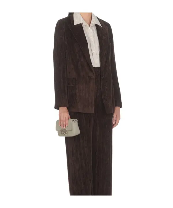 Peserico Corduroy Blazer - Black