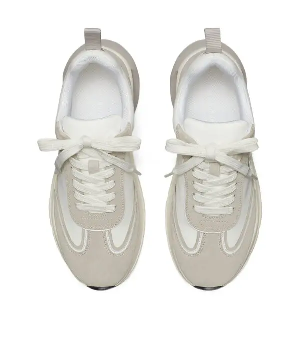 Tory Burch Good Luck" Lace-up Trainers - White/fossil