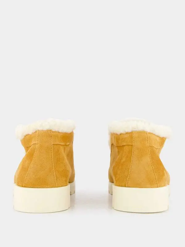 Santoni Shearling Ankle Boots