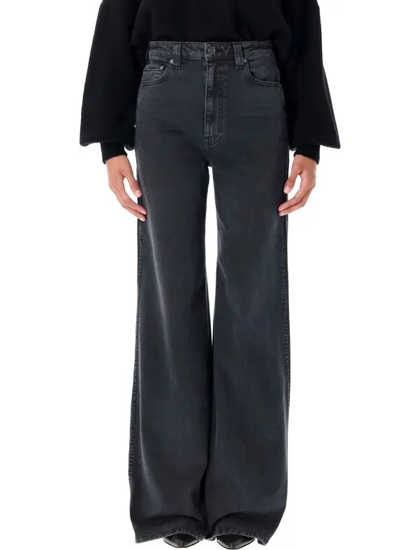 Khaite Dane" High-waisted Wide-leg Jeans