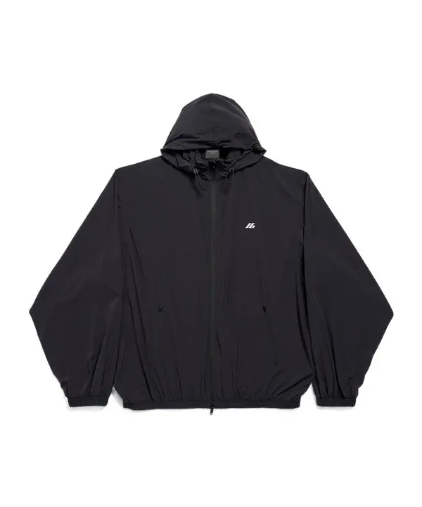 Balenciaga Activewear Logo Printed Windbreaker Jacket