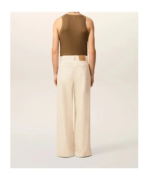AMI Paris Cotton Loose Fit Jeans - Nude