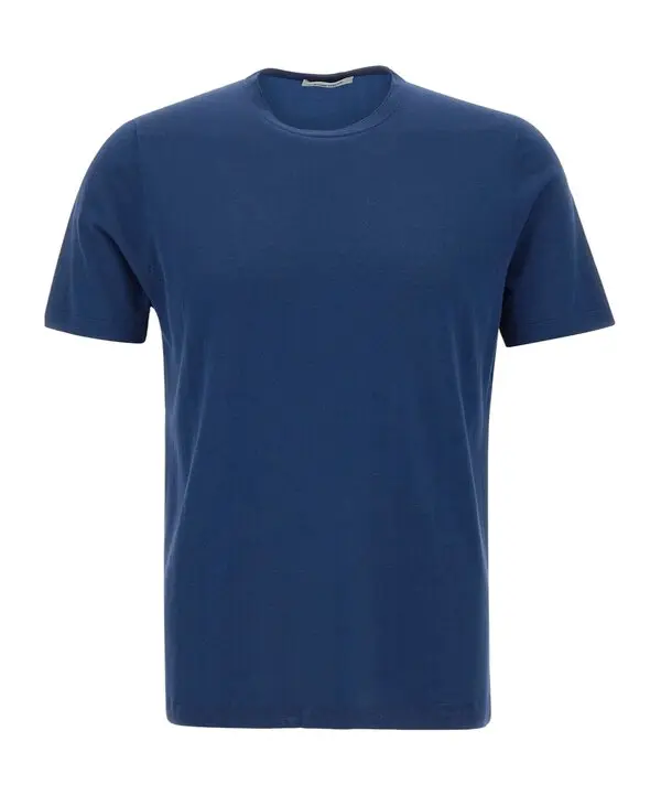 KANGRA Crew Neck Cotton T-shirt - Blue
