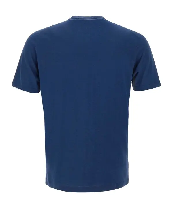 KANGRA Crew Neck Cotton T-shirt - Blue