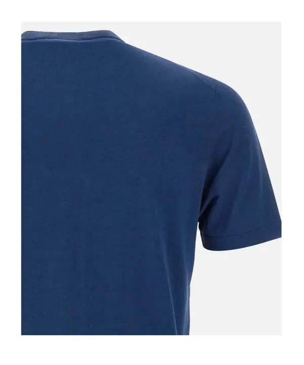 KANGRA Crew Neck Cotton T-shirt - Blue