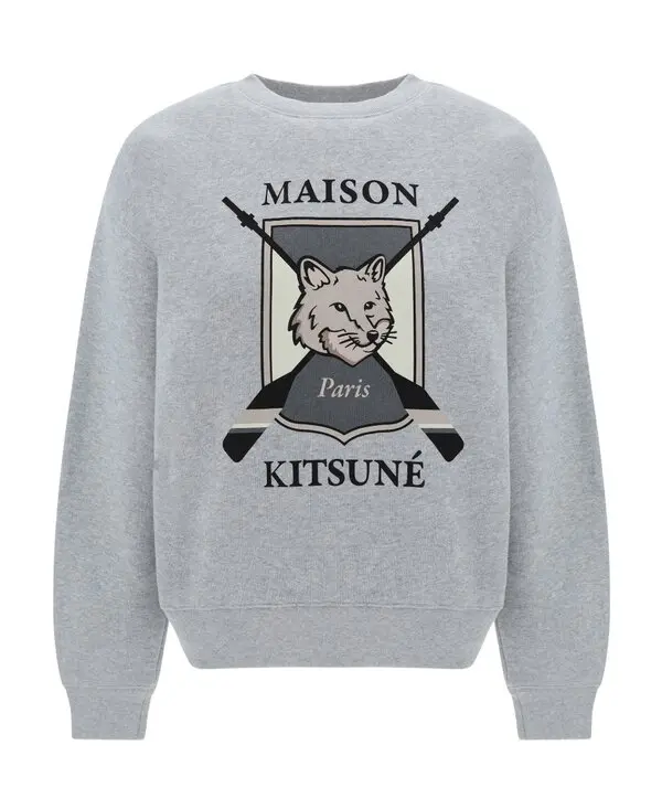Maison Kitsuné Fox-printed Crewneck Sweatshirt