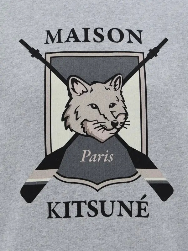 Maison Kitsuné Fox-printed Crewneck Sweatshirt