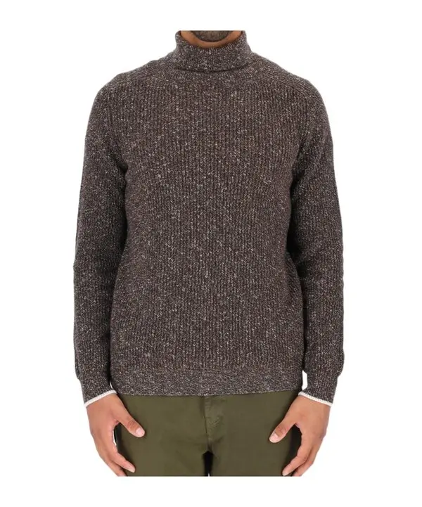 Peserico Turtleneck Jumper With Ribbed Details