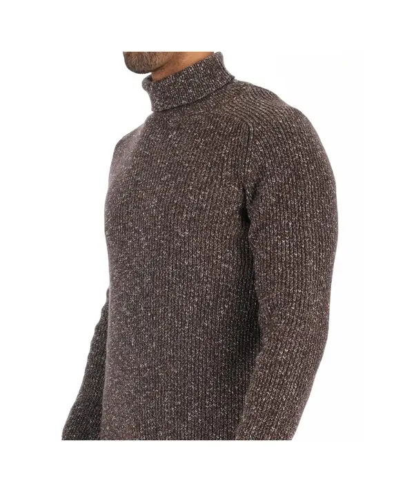 Peserico Turtleneck Jumper With Ribbed Details