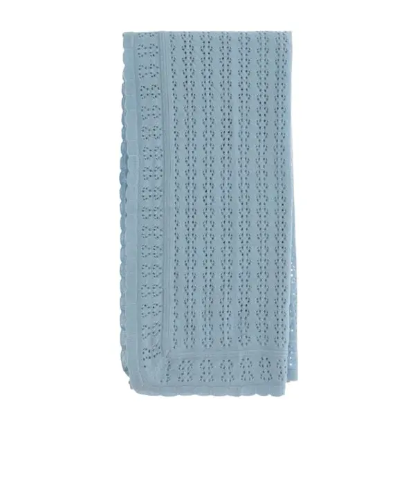 Fendi Rectangular Baby Blanket - Blue