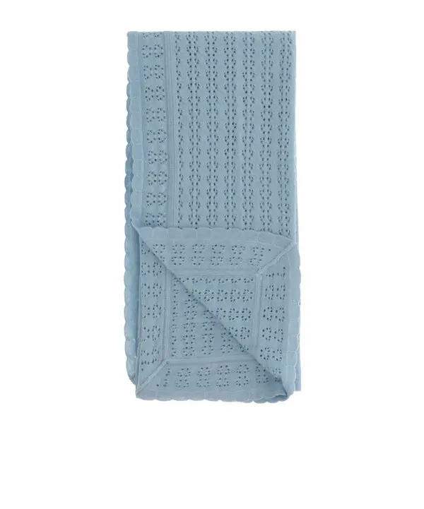 Fendi Rectangular Baby Blanket - Blue