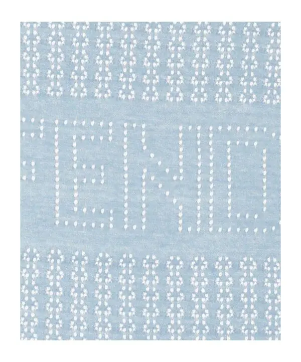 Fendi Rectangular Baby Blanket - Blue