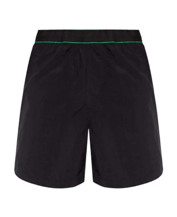 Bottega Veneta Logo Waistband Swimming Trunks - Black