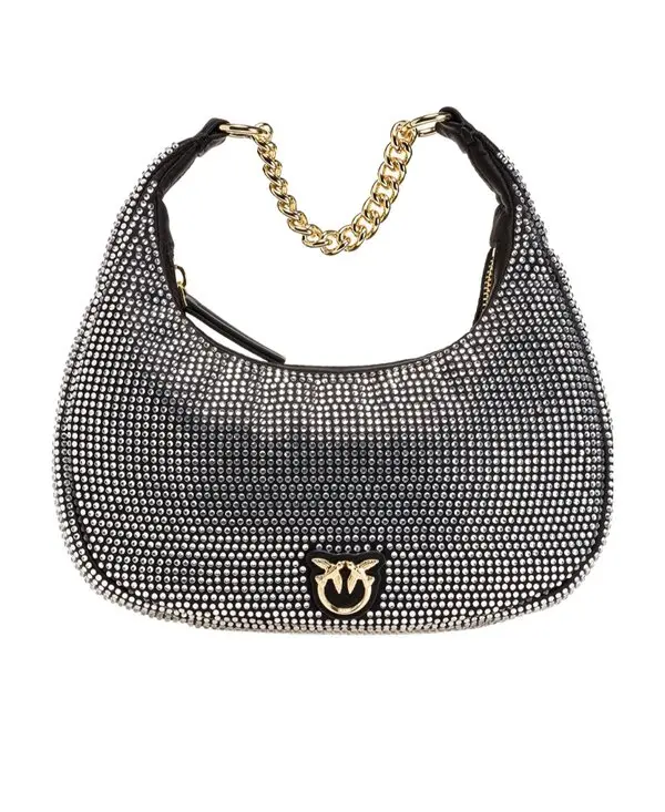 Pinko Embellished Zipped Tote Bag - Black