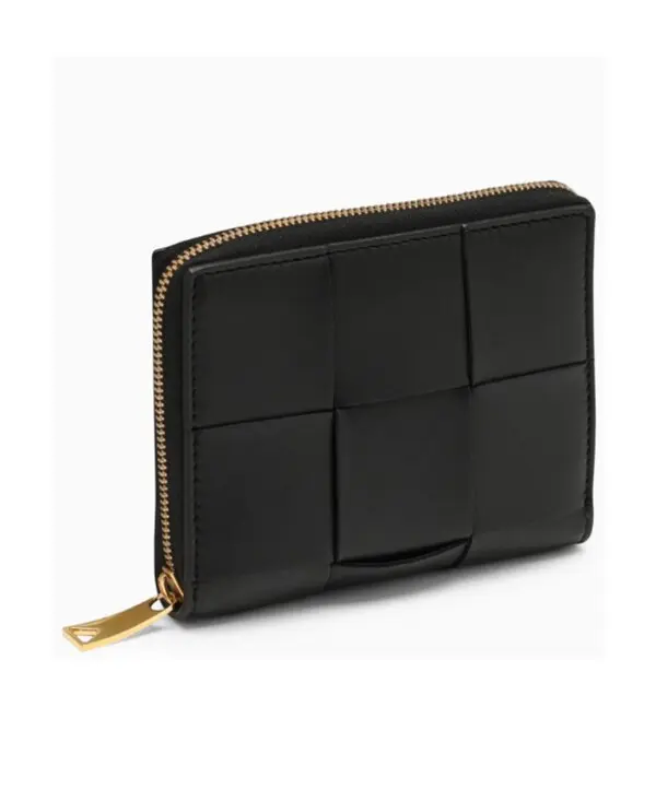 Bottega Veneta Checkered Zipper Purse