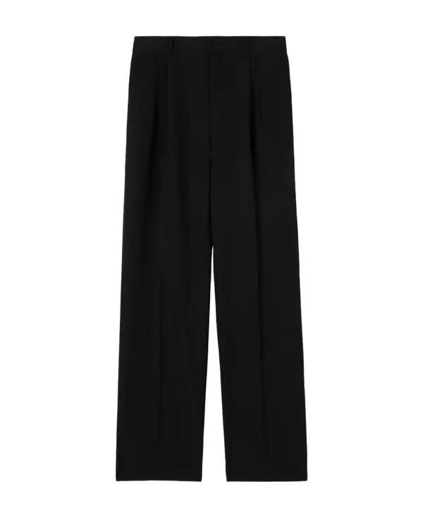 Burberry Straight Leg Tailored Trousers - Black