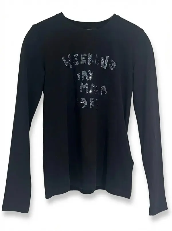 Max Mara Long Sleeve T-shirt With Sequins