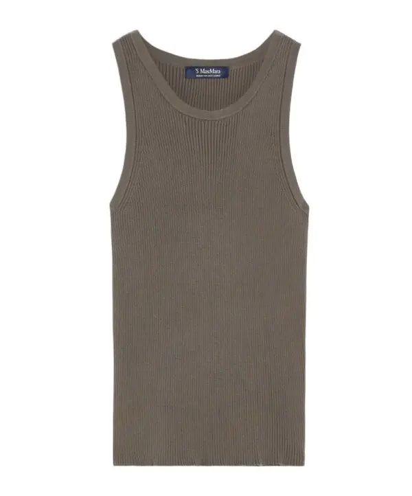 Max Mara Amburgo Ribbed Sleeveless Tank Top