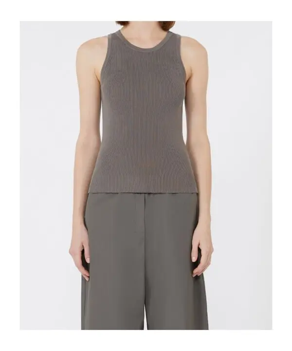 Max Mara Amburgo Ribbed Sleeveless Tank Top