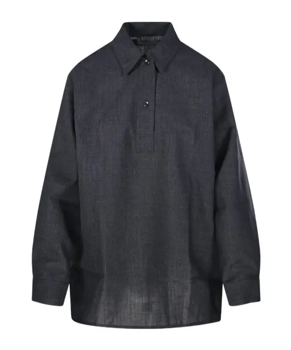Studio Nicholson Pinole Button-up Top - Black