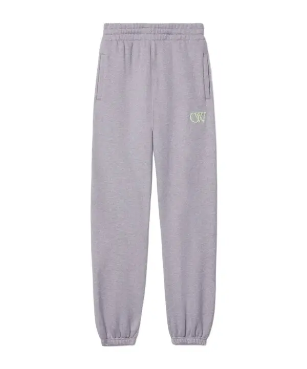 Off-White Logo Embroidered Joggers - Gray