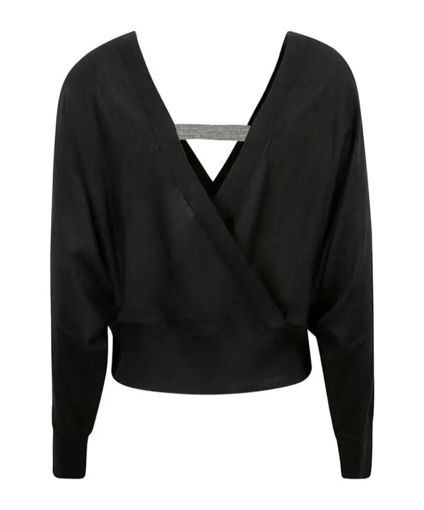 Fabiana Filippi Open-back Wrap Top