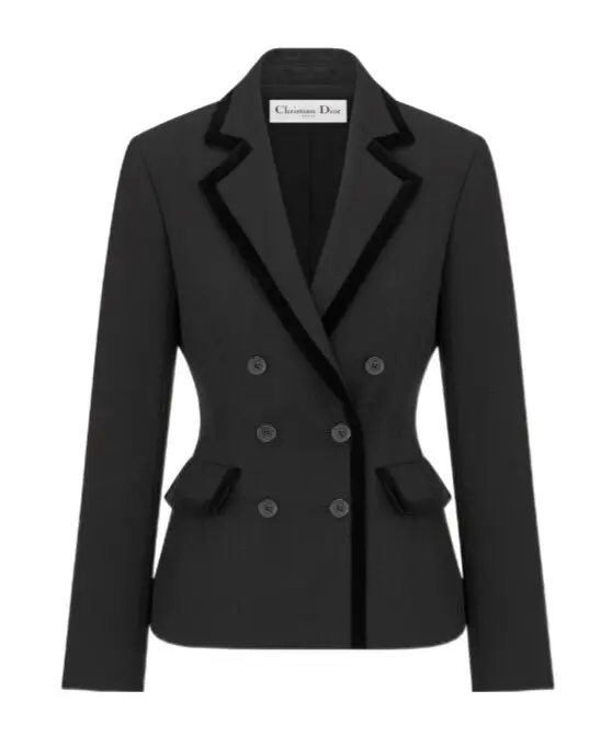 Dior Marlène Double-breasted Blazer - Black
