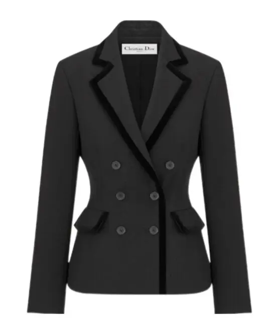 Dior Marlène Double-breasted Blazer - Black