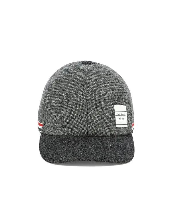Thom Browne 4-bar Rwb Baseball Cap - Gray