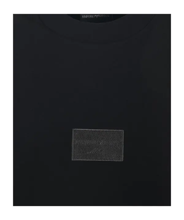 Emporio Armani Crewneck Sweatshirt With Embroidered Logo