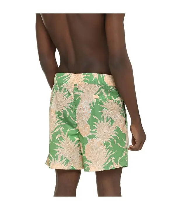 Valentino Garavani Pineapple Print Swim Shorts - Nude