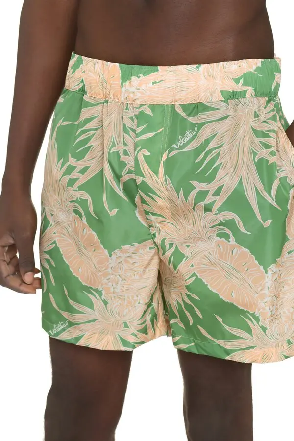 Valentino Garavani Pineapple Print Swim Shorts - Nude