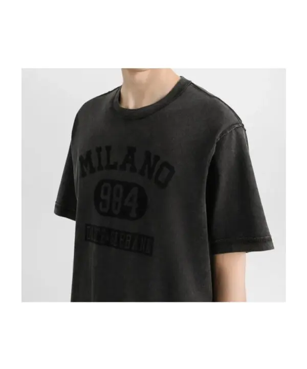 Dolce & Gabbana Dolce Gabbana Logo Printed Crewneck T-shirt - Black