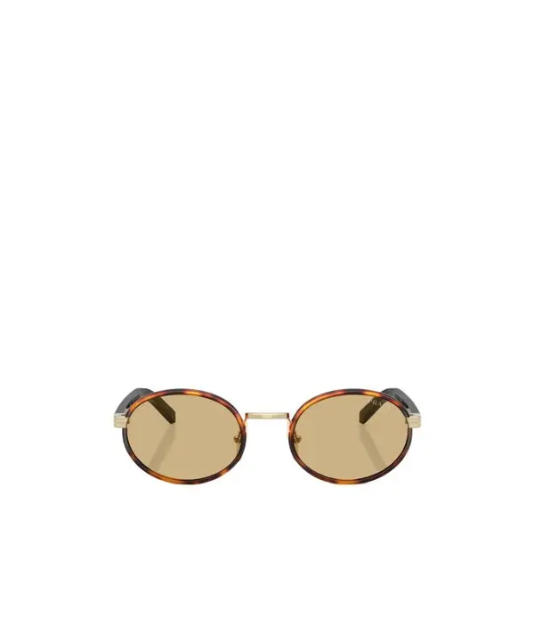 Prada Oval Frame Sunglasses - Nude