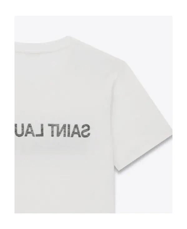 Saint Laurent Reverse Logo Crewneck T-shirt