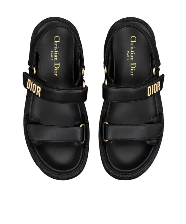Dior Act Platform Heeled Sandals With Metal Logo