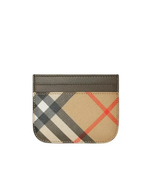Burberry Vintage-check Rectangle Shape Cardholder - Sand-colored